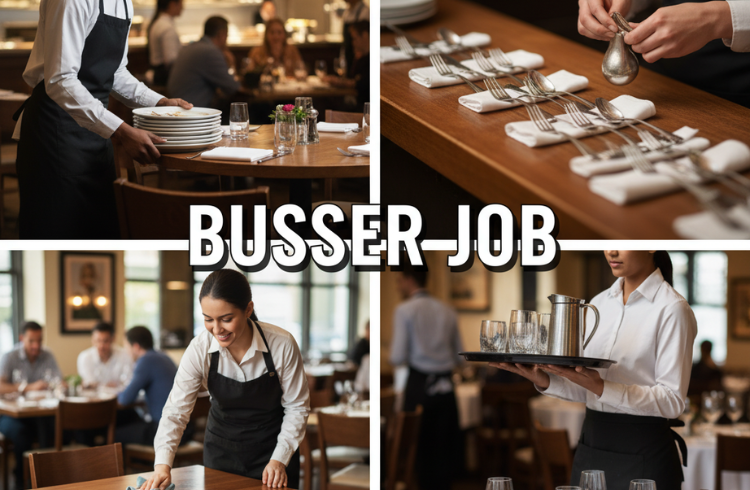 Busser Job Explained: Duties, Skills, Work Environment